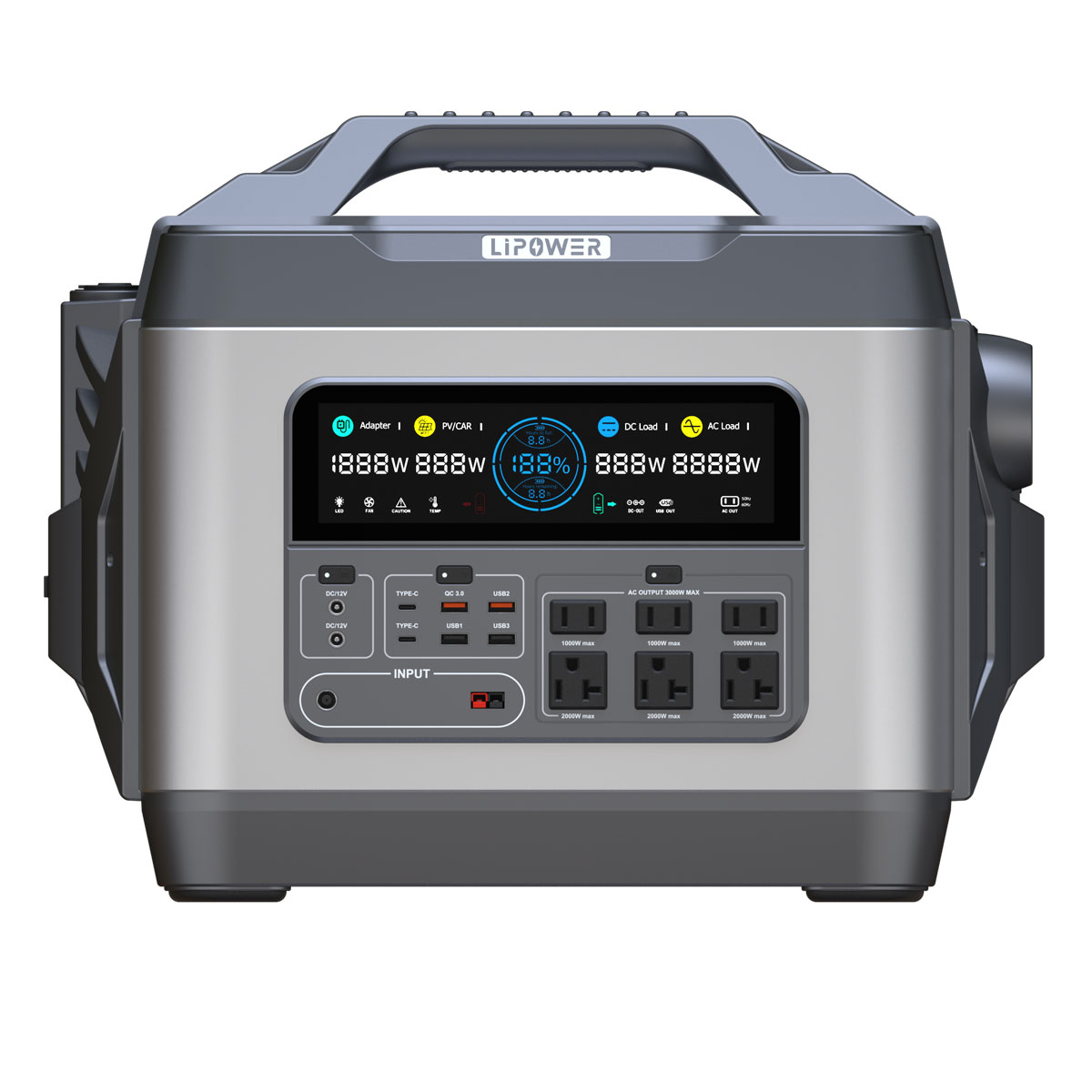 M3000 - 3kw portable solar generator | 3000w portable power station