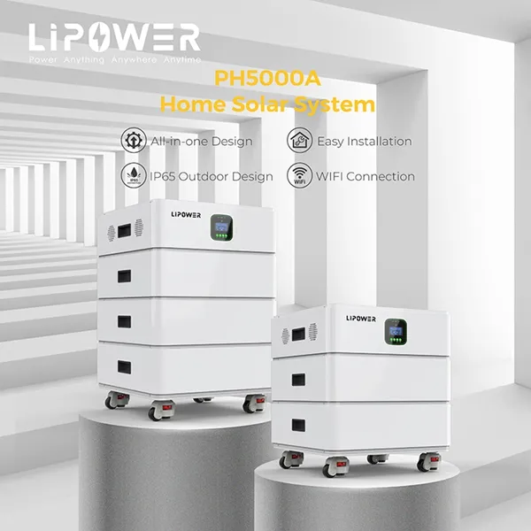 48V 20 kwh solar battery bank + 5kw Inverter - Lipower PH5000A