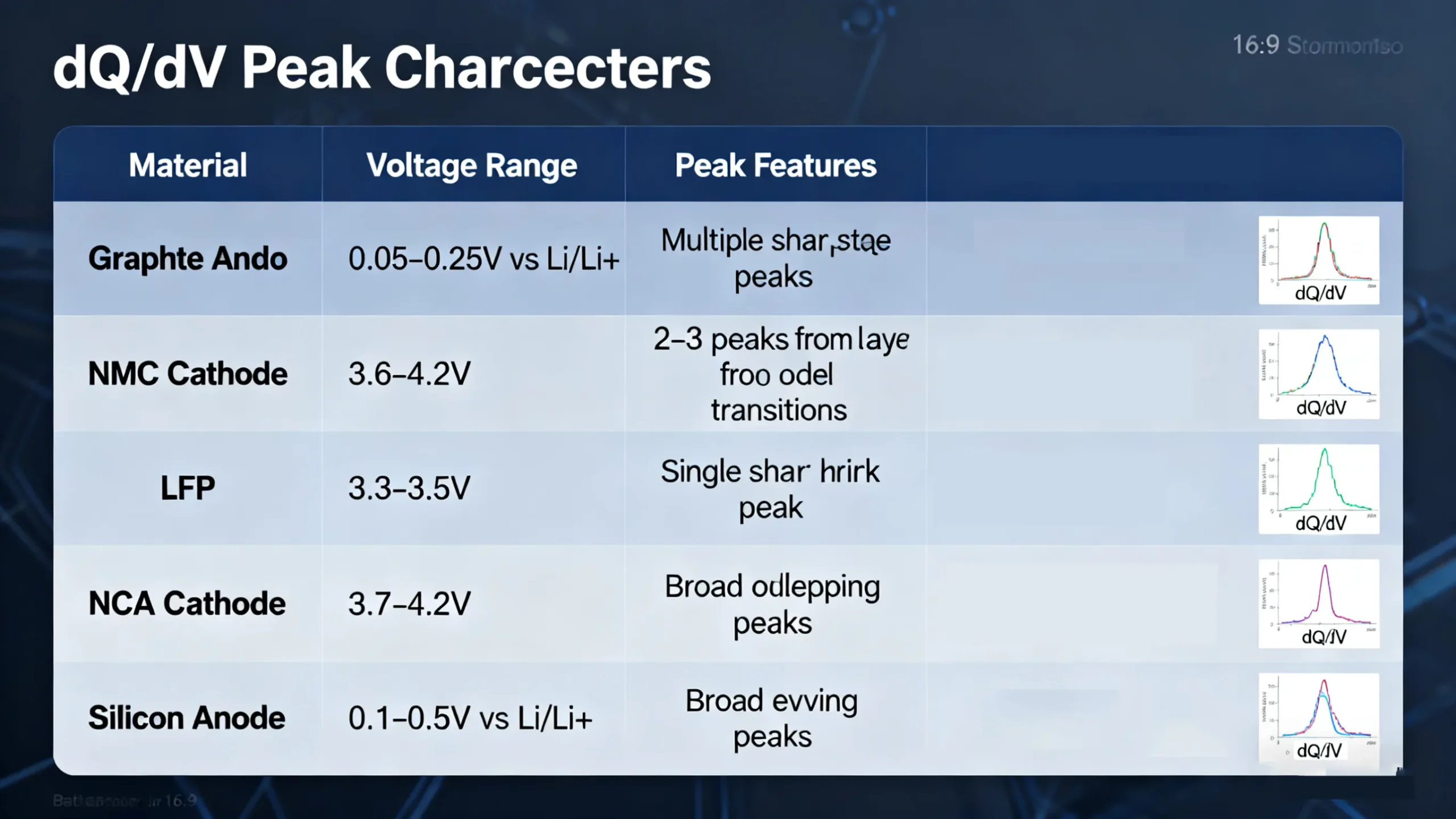 Mastering dQ dV Graphs for Accurate Lithium-Ion Battery Analysis
