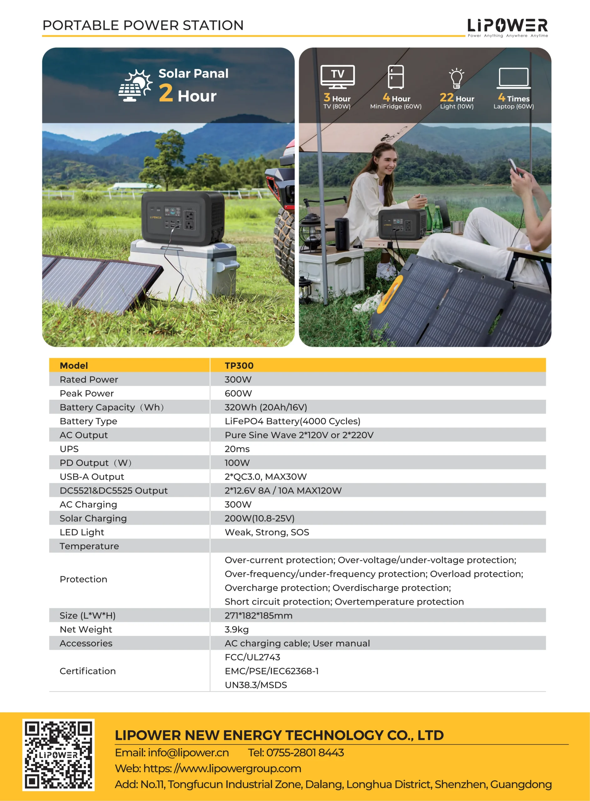 TP300 300W Portable power station | Home Backup Power