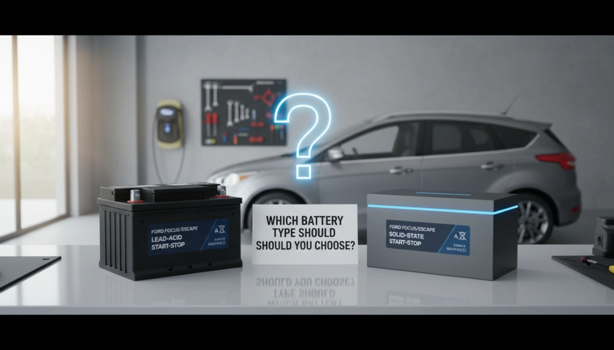 Ford Focus & Escape Start-Stop Battery Guide: Lead-Acid vs Solid-State